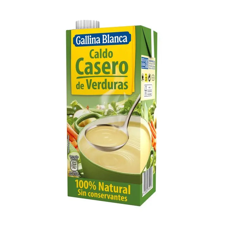 Gallina Blanca Homemade Vegetable Broth – Ideal for Vegetable & Mixed – L'Española
